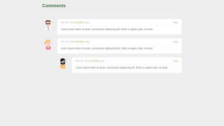 Top 18 Bootstrap Comments - Gpkumar.com