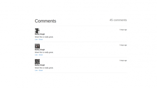 Top 18 Bootstrap Comments - Gpkumar.com